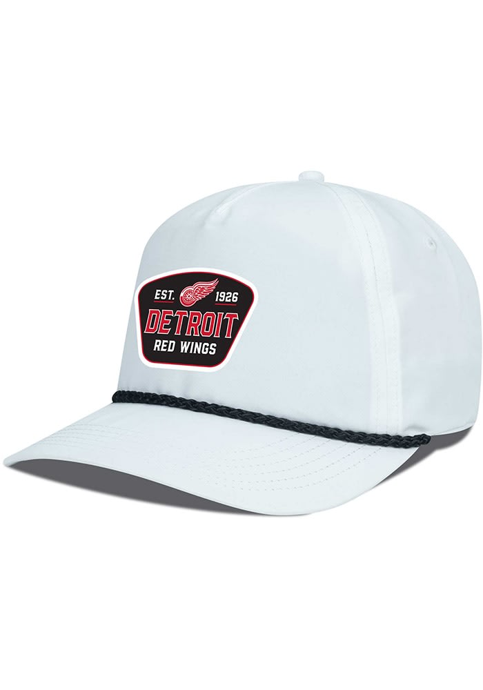 Levelwear Detroit Red Wings Rail Rope Visor Adjustable Hat - WHITE