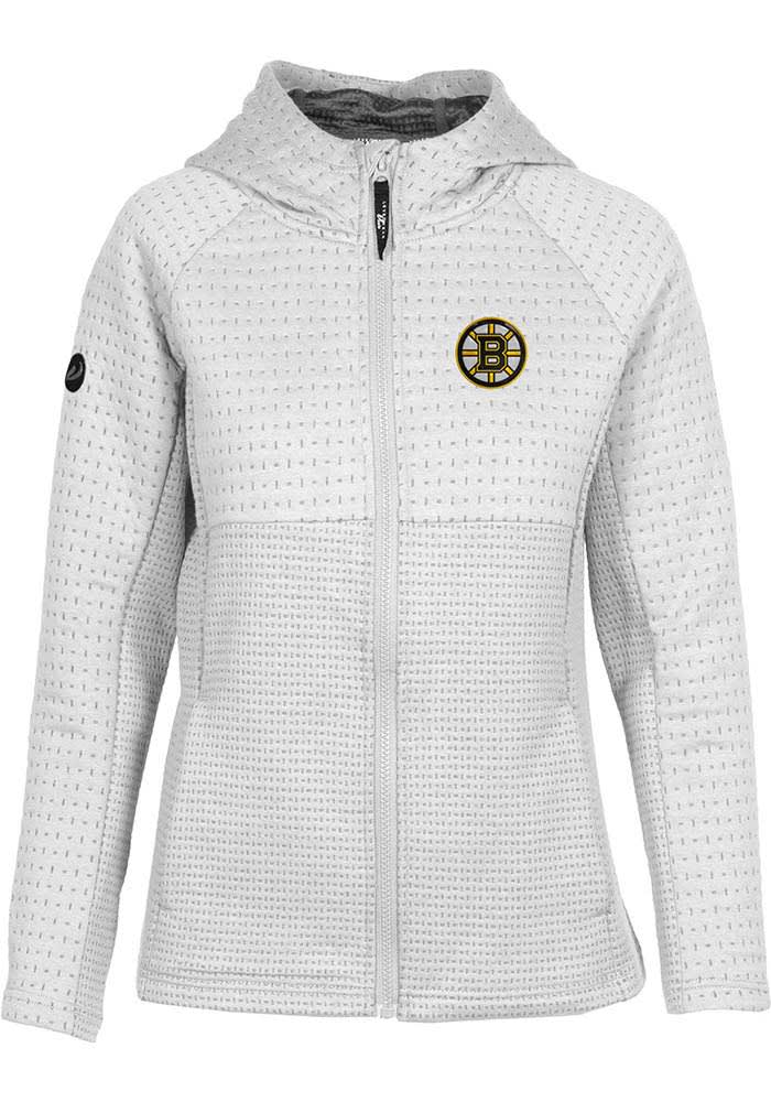 Boston Bruins Levelwear Womens White Solstice Medium Weight Jacket
