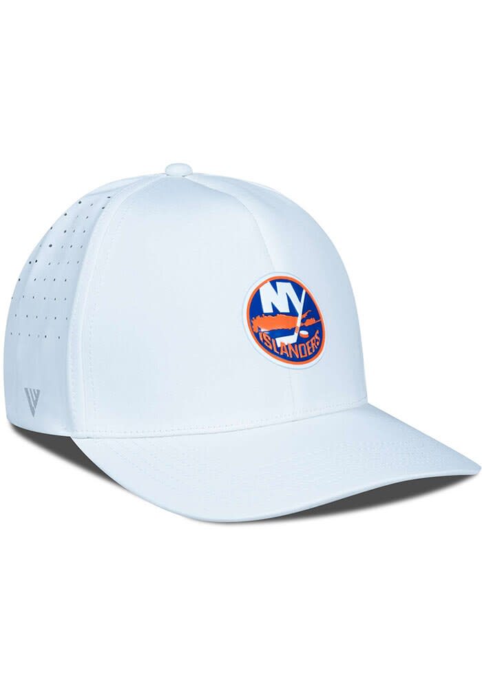 New York Islanders Mens Zeta Structured WHITE Levelwear Flex Hat - 2084756