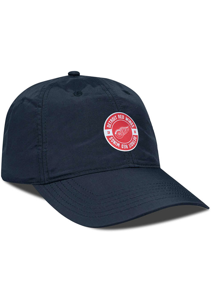 Levelwear Detroit Red Wings BLACK Crest Unstructured Adjustable Hat ...