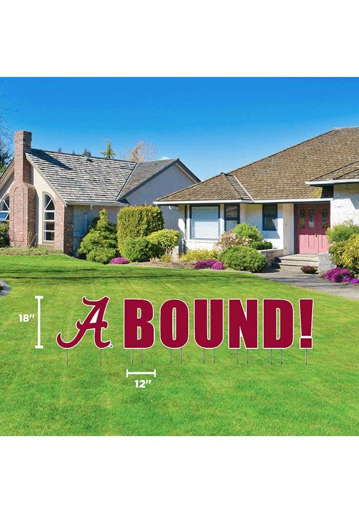 Alabama Crimson Tide CRIMSON Large Bound Yard Sign - 2091472