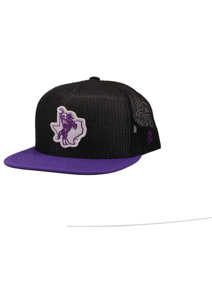 Hooey Tarleton State Texans BLACK 5-Panel Logo Trucker Adjustable Hat ...
