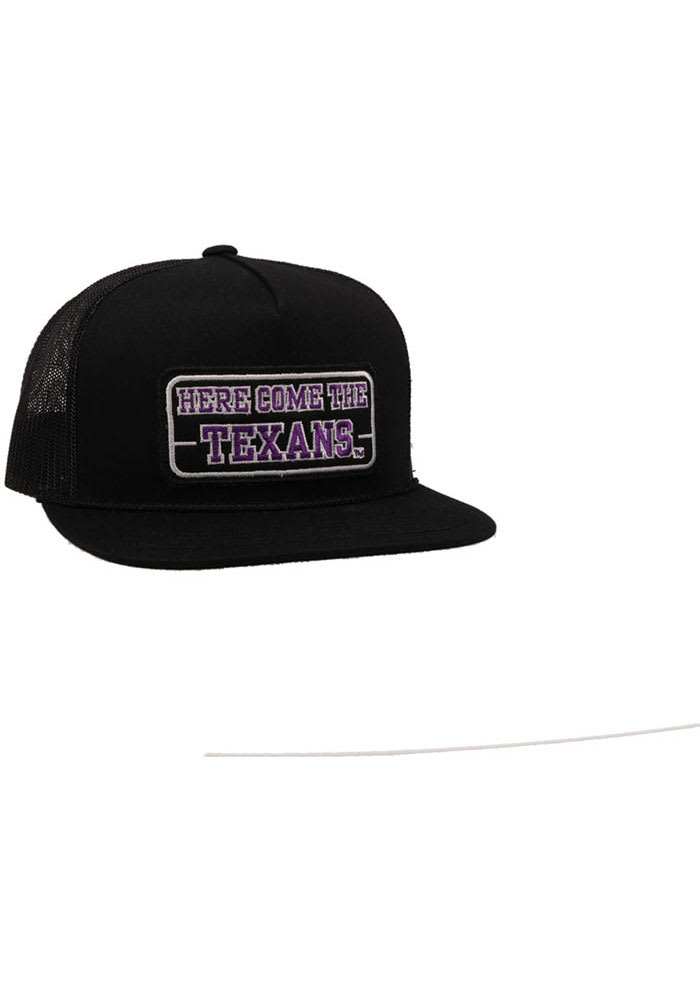 Hooey Tarleton State Texans BLACK 5-Panel Plate Adjustable Hat - 2100012