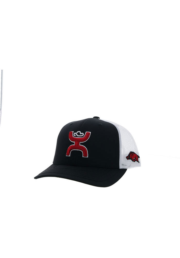 Hooey Arkansas Razorbacks BLACK Hooey Man 2T Trucker Adjustable Hat ...