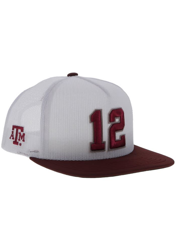 Hooey Texas A&M Aggies White 5-Panel Trucker Adjustable Hat - 2100098