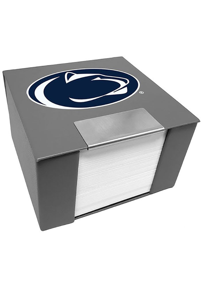 Penn State Nittany Lions GRAY Memo Cube Holder Sticky Notes - 2120084