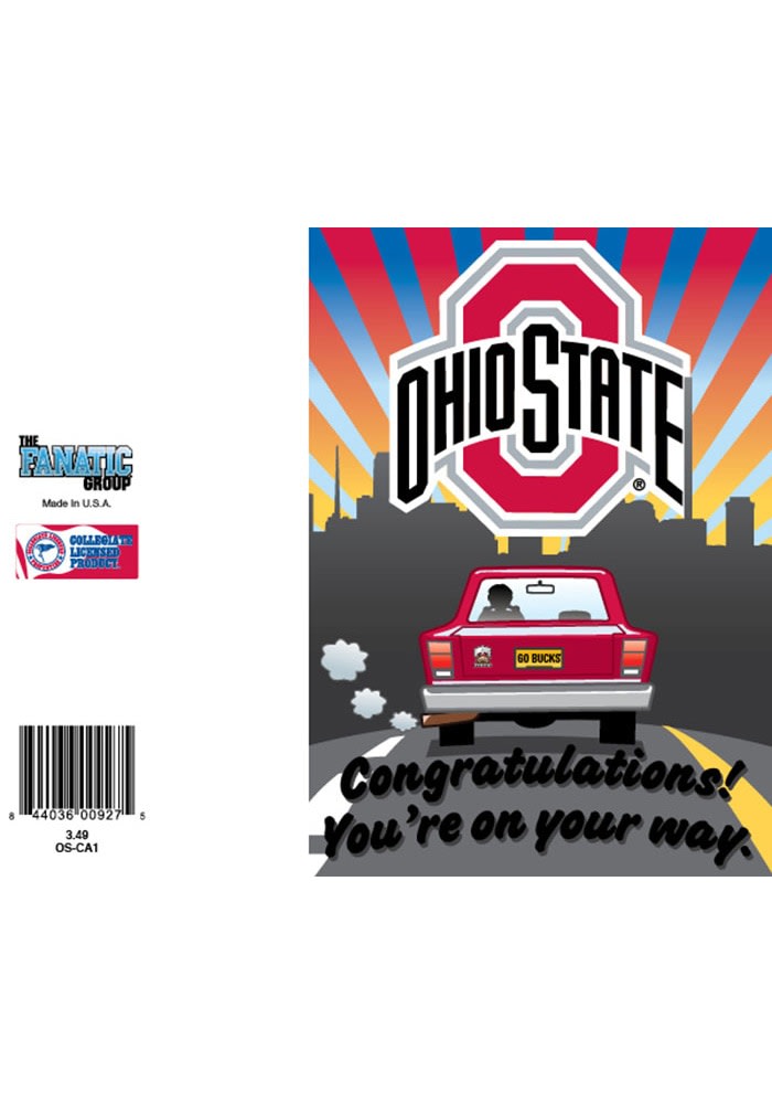 Ohio State Buckeyes Red Acceptance Card - 2120424