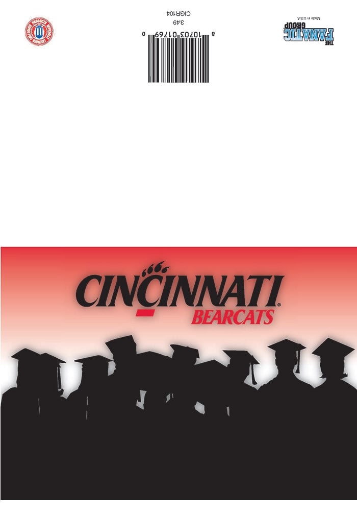 Cincinnati Bearcats BLACK Graduation Card - 21230033