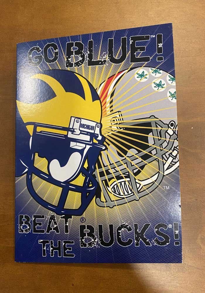 Michigan Wolverines Rival Card - NAVY