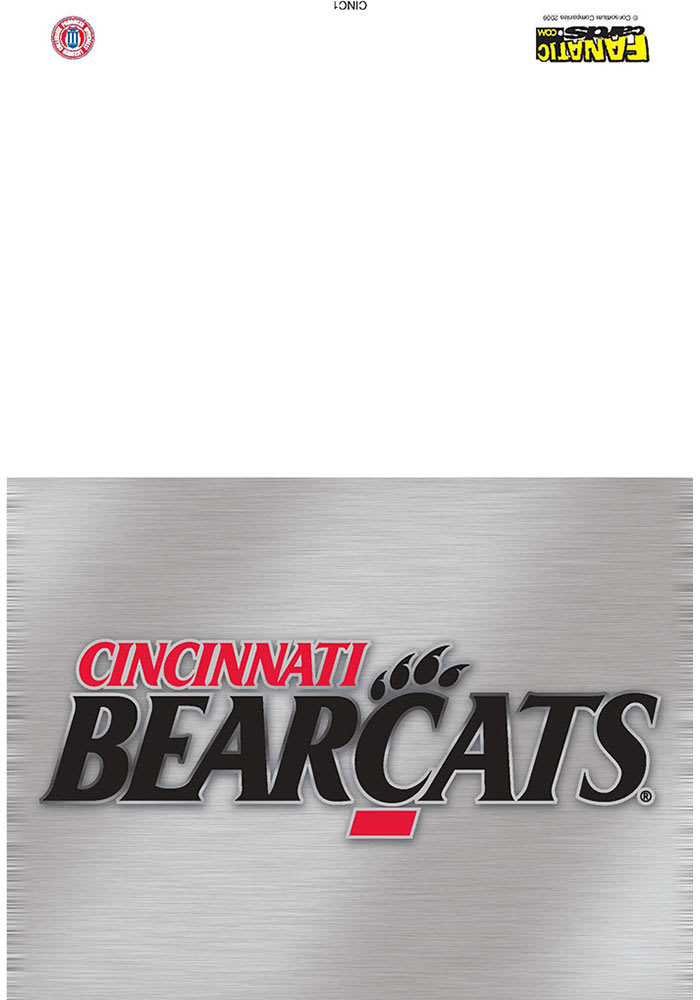 Cincinnati Bearcats BLACK Note Card Pack Card - 21231000
