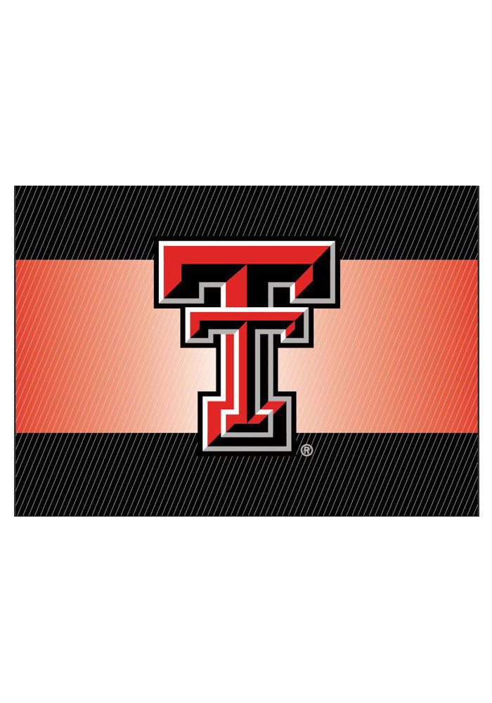 Texas Tech Red Raiders Red team logo on the outside with a blank card ...