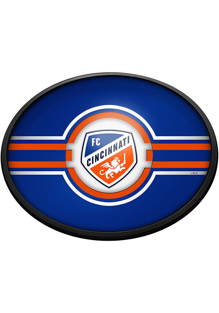 The Fan-Brand FC Cincinnati Blue Oval Slimline Lighted Sign - 22100474