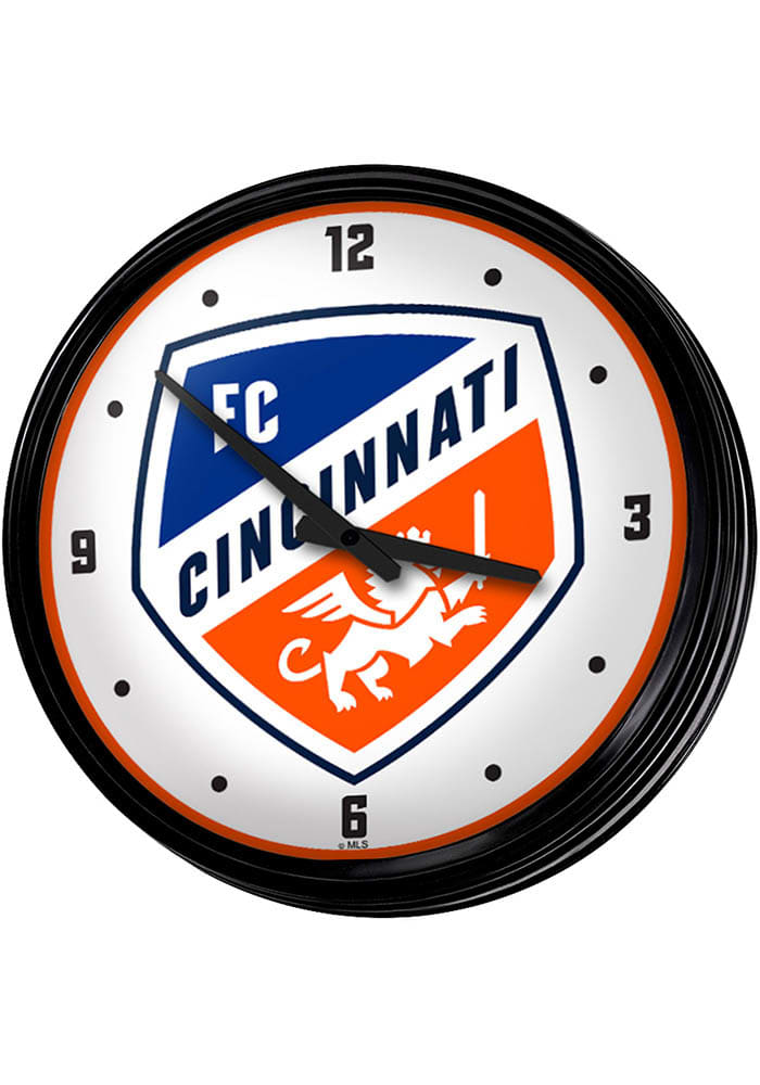 FC Cincinnati Lighted Wall Wall Clock - WHITE