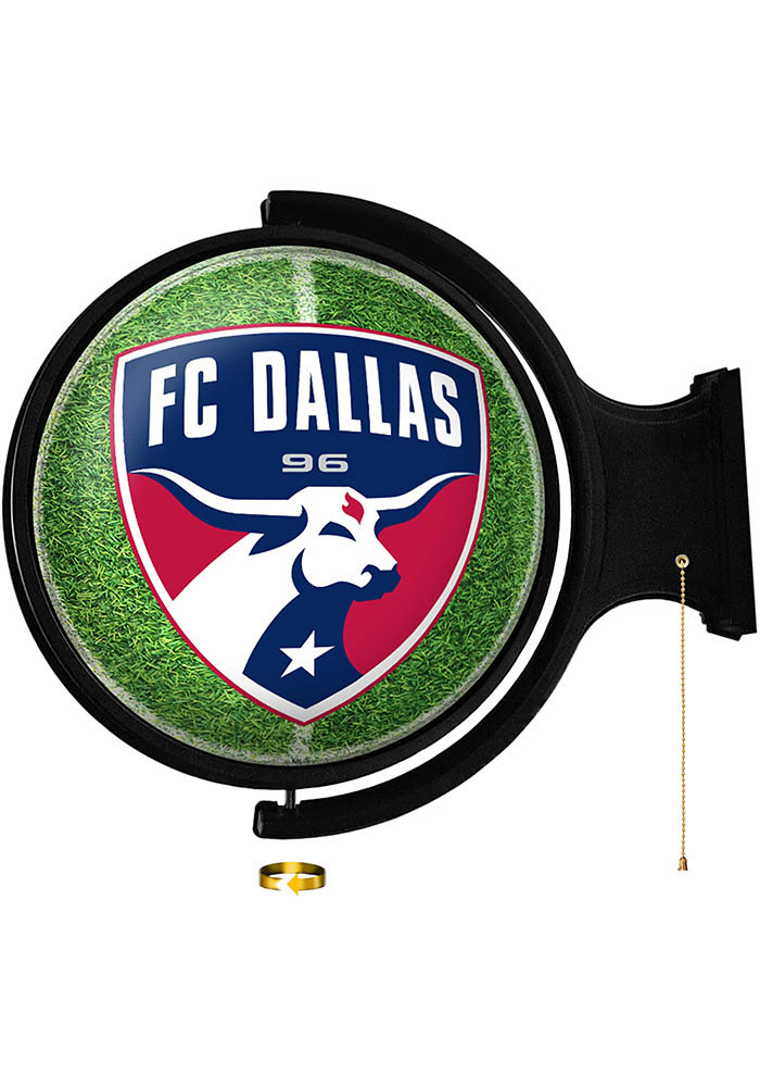 The Fan-Brand FC Dallas Blue Round Rotating Lighted Sign - 22100531