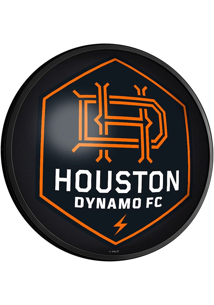 The Fan-Brand Houston Dynamo ORANGE Round Slimline Lighted Sign - 22100595