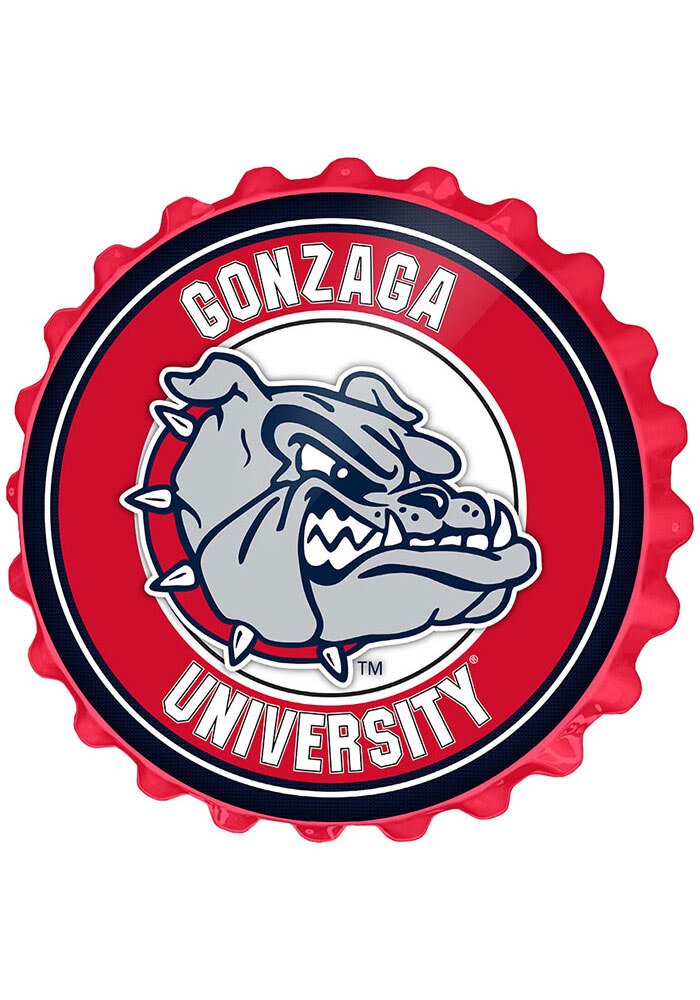 The Fan-Brand Gonzaga Bulldogs Red Bottle Cap Sign - 2211477