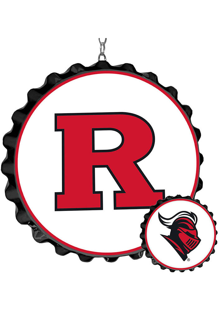 Rutgers Scarlet Knights SCARLET Bottle Cap Dangler Sign