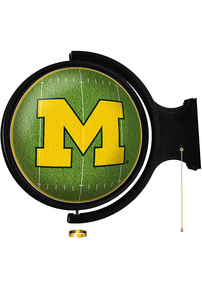 Michigan Wolverines Blue On the 50 Rotating Lighted Wall Sign