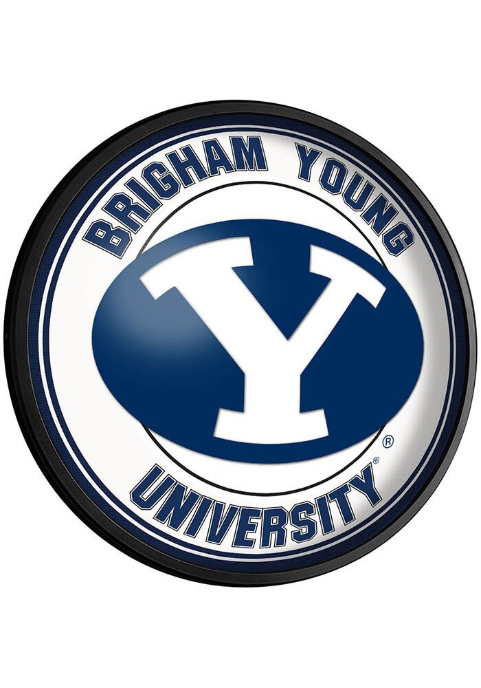 The Fan-Brand BYU Cougars Round Slimline Lighted Sign