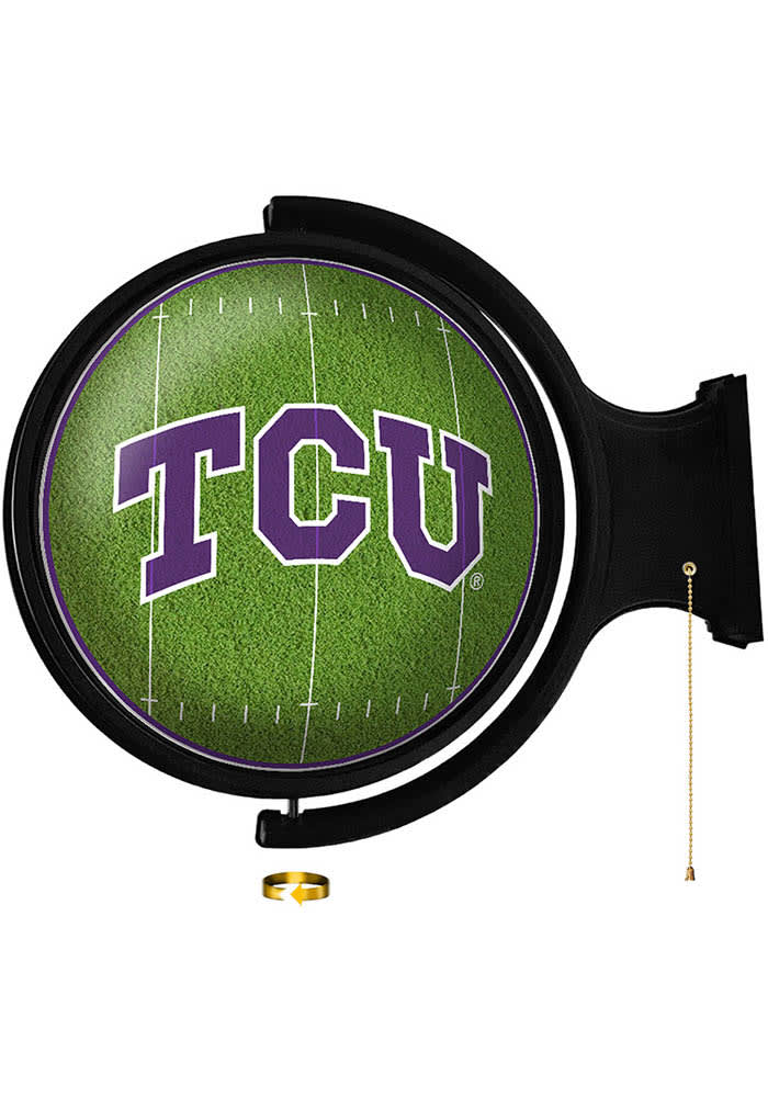 The Fan-Brand TCU Horned Frogs PURPLE On the 50 Rotating Lighted Wall ...