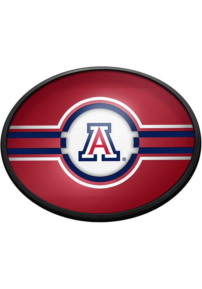 The Fan-Brand Arizona Wildcats CARDINAL Oval Slimline Illuminated Sign ...
