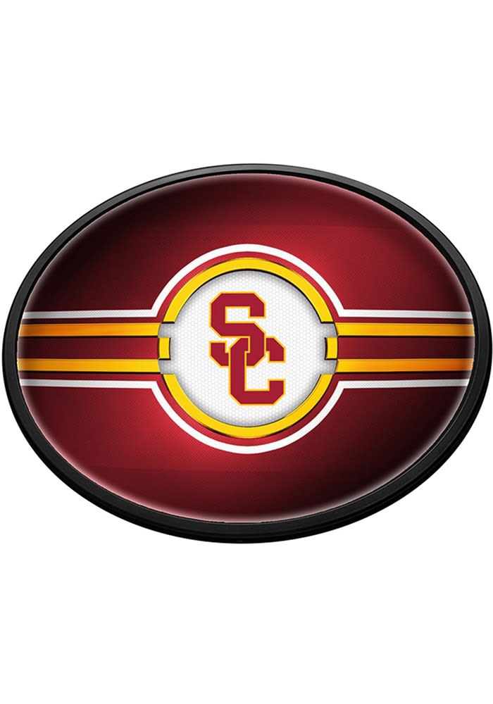 The Fan-Brand USC Trojans SC Oval Slimline Lighted Sign