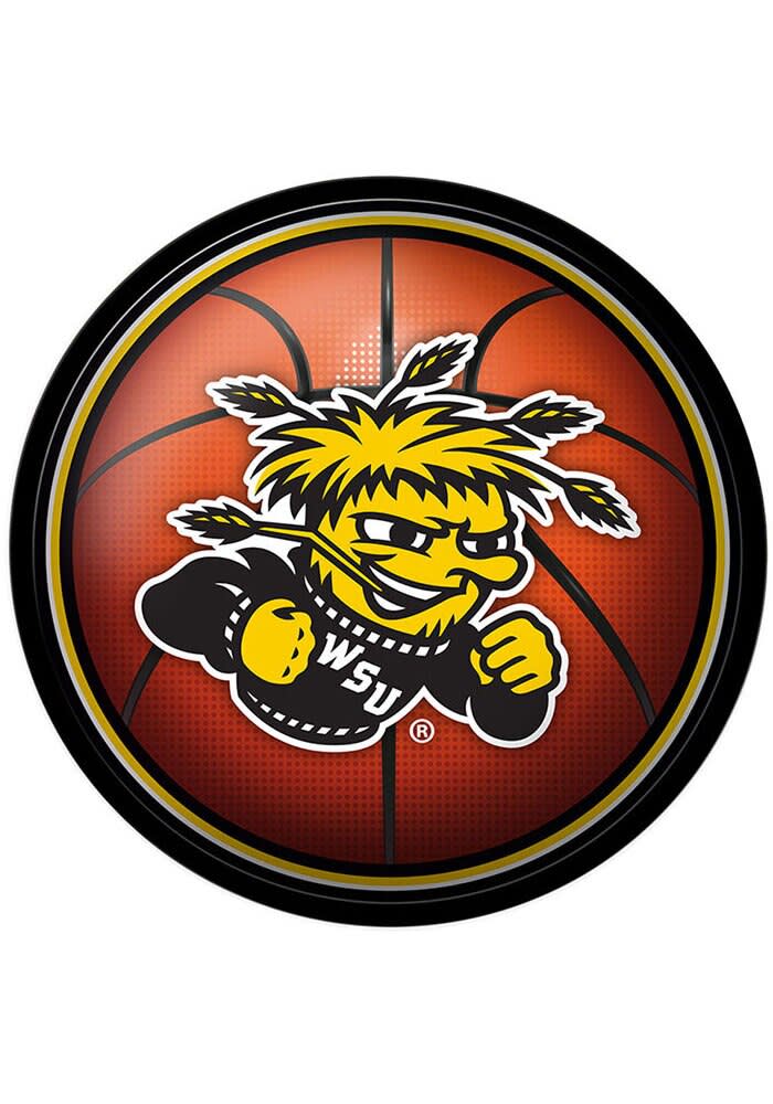 The Fan-Brand Wichita State Shockers YELLOW Basketball Modern Disc Sign ...