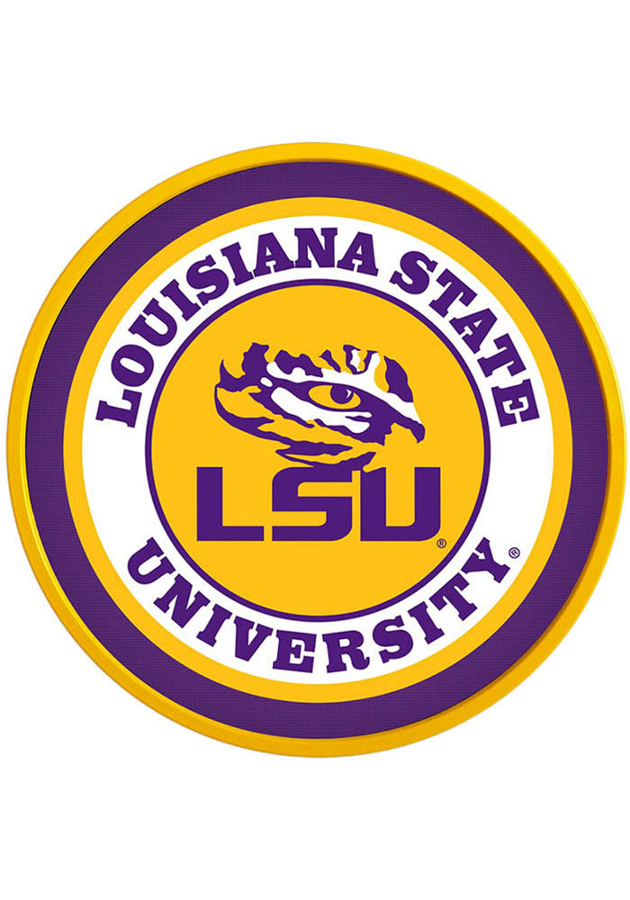 The Fan-Brand LSU Tigers PURPLE Modern Disc Sign - 2212315