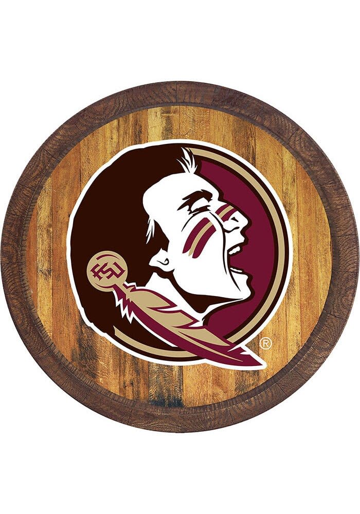 The Fan-Brand Florida State Seminoles Faux Barrel Top Sign