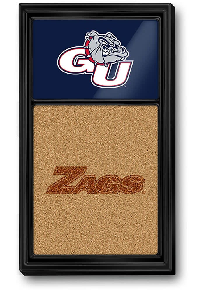 The Fan-Brand Gonzaga Bulldogs Spirit Dual Logo Cork Noteboard Sign