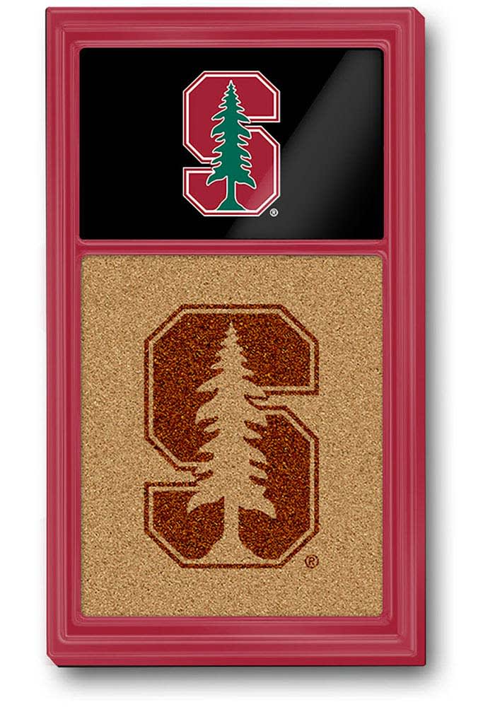 The Fan-Brand Stanford Cardinal CARDINAL Dual Logo Cork Noteboard Sign ...