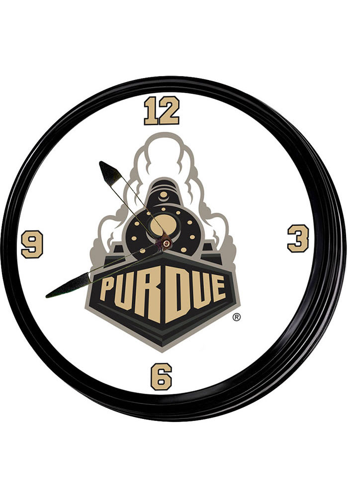 Purdue Boilermakers GOLD Special Retro Lighted Wall Clock - 2213959