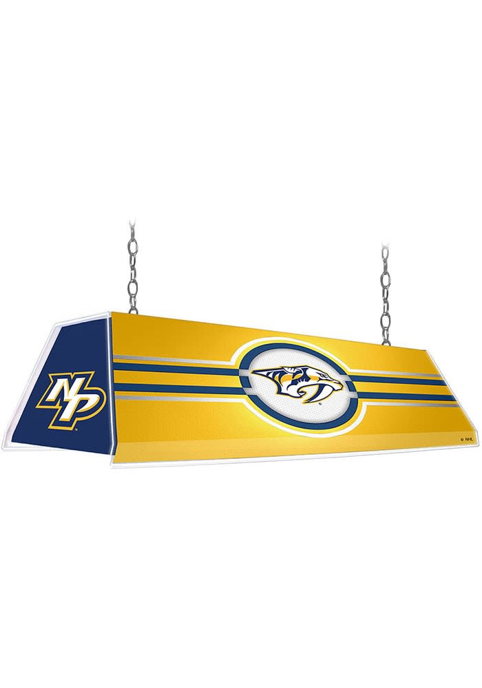 Nashville Predators Edge Glow Light Pool Table GOLD - 2214321