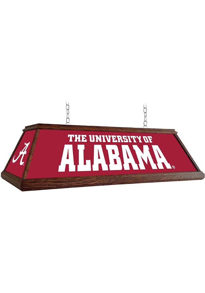 Alabama Crimson Tide Wood Light Pool Table CRIMSON - 2214384