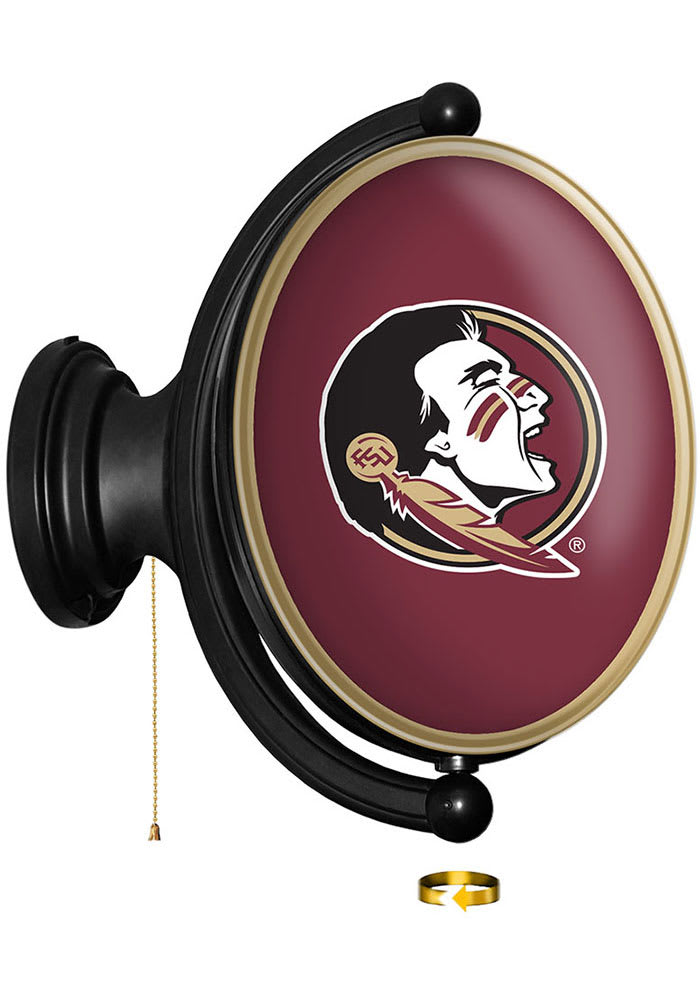 The Fan-Brand Florida State Seminoles Oval Rotating Lighted Sign