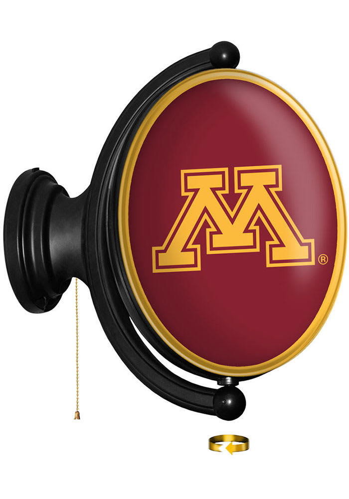 The Fan-Brand Minnesota Golden Gophers MAROON Oval Rotating Lighted ...