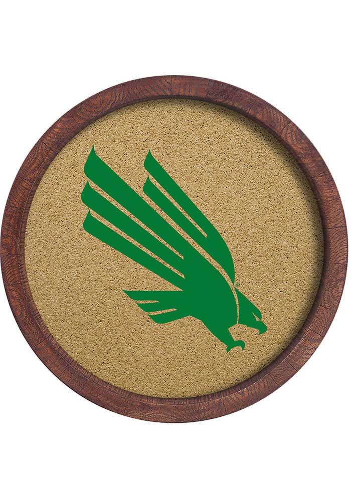 The Fan-Brand North Texas Mean Green GREEN Faux Barrel Framed Cork ...