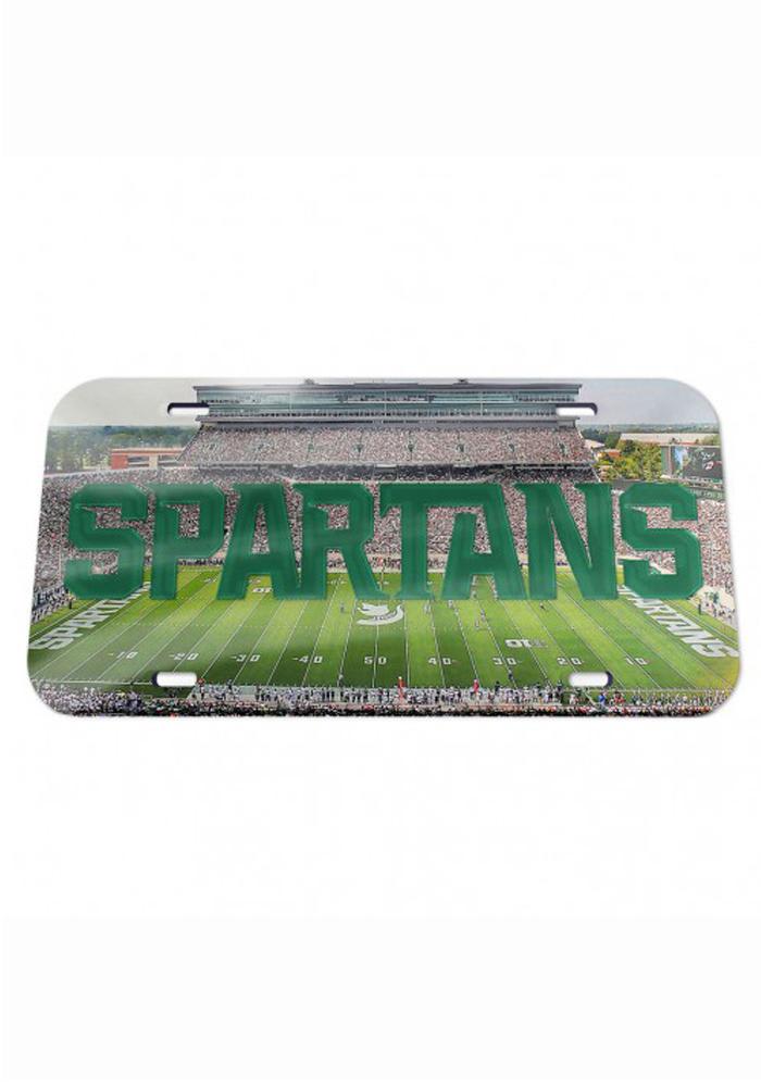 Michigan State Spartans License Plate- Michigan State Spartans GREEN ...