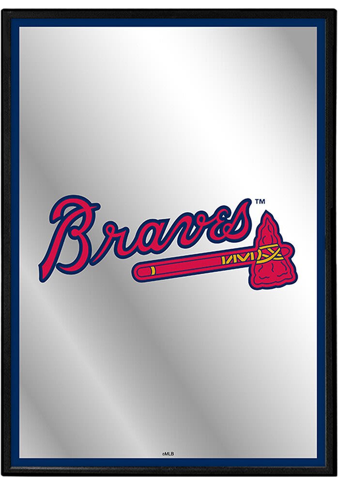 The Fan-Brand Atlanta Braves Vertical Framed Mirrored Sign