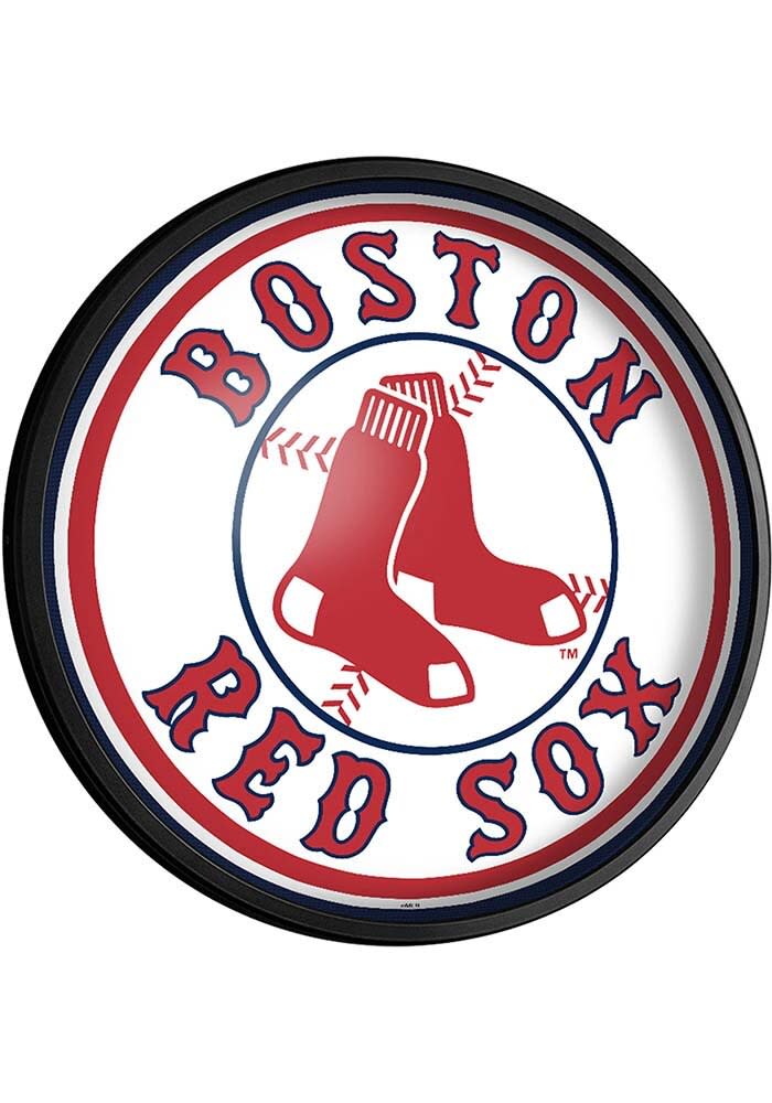 The Fan-Brand Boston Red Sox RED Round Slimline Lighted Sign - 2216037