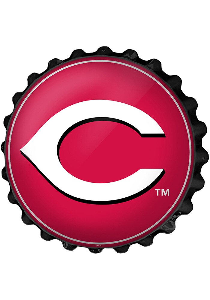 The Fan-Brand Cincinnati Reds Logo Bottle Cap Sign