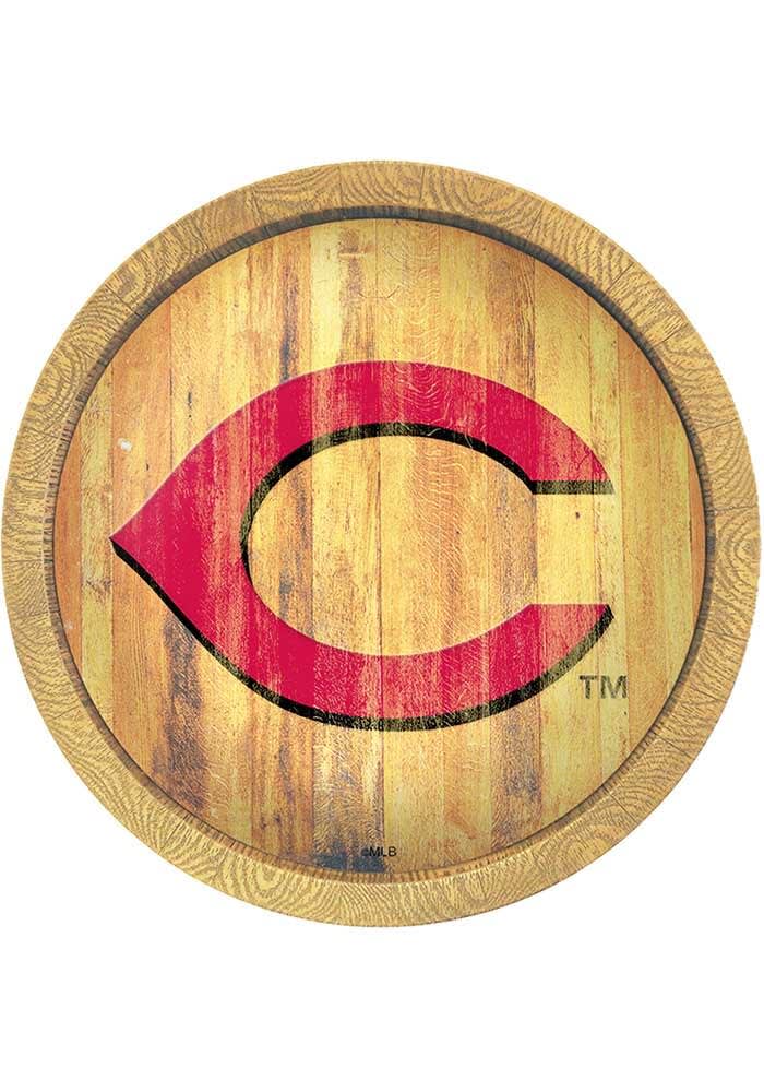 The Fan-Brand Cincinnati Reds Faux Barrel Top Sign
