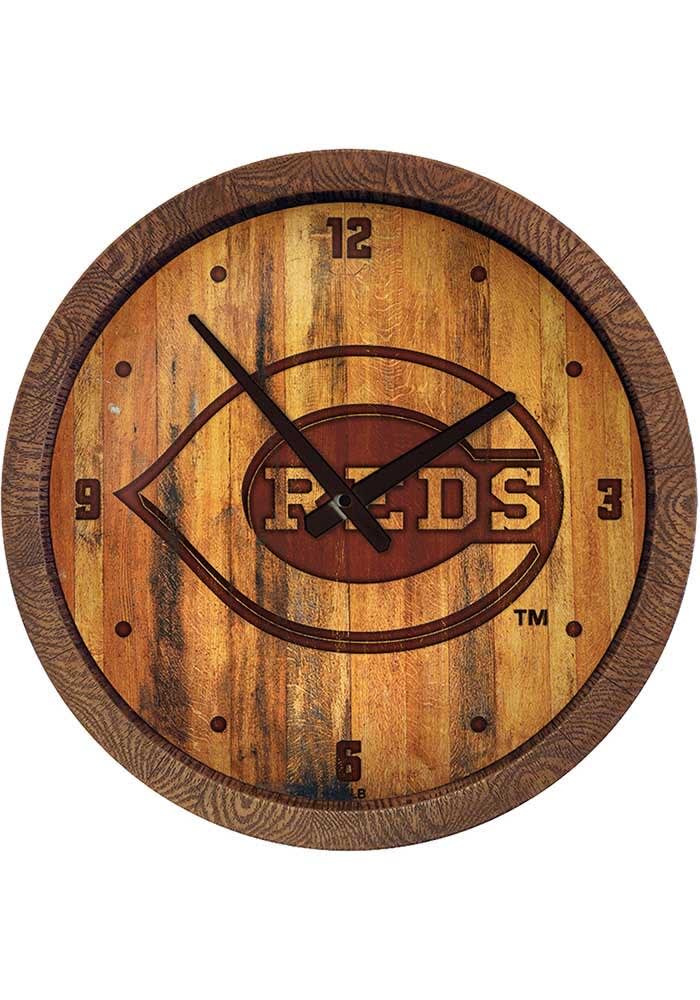 Cincinnati Reds Faux Barrel Top Wall Clock