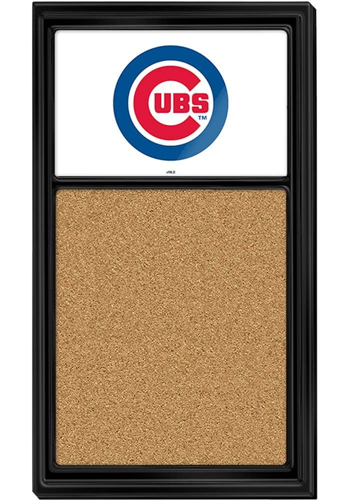 The Fan-Brand Chicago Cubs White Corkboard Sign - 2216337