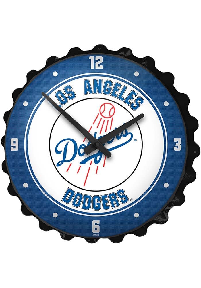 Los Angeles Dodgers Blue Bottle Cap Wall Clock - 2216704