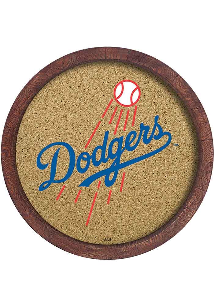 The Fan-Brand Los Angeles Dodgers Faux Barrel Top Corkboard Sign