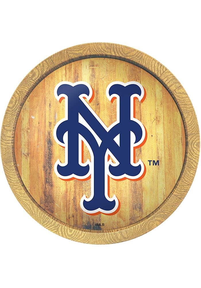 The Fan-Brand New York Mets Faux Barrel Top Sign