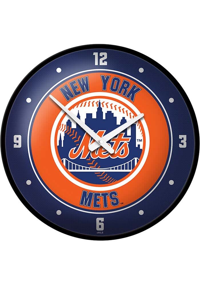 New York Mets Blue Modern Disc Wall Clock - 2216938