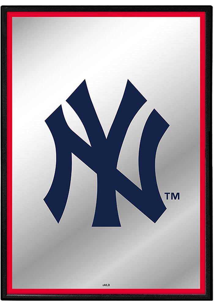 The Fan-Brand New York Yankees Vertical Framed Mirrored Sign