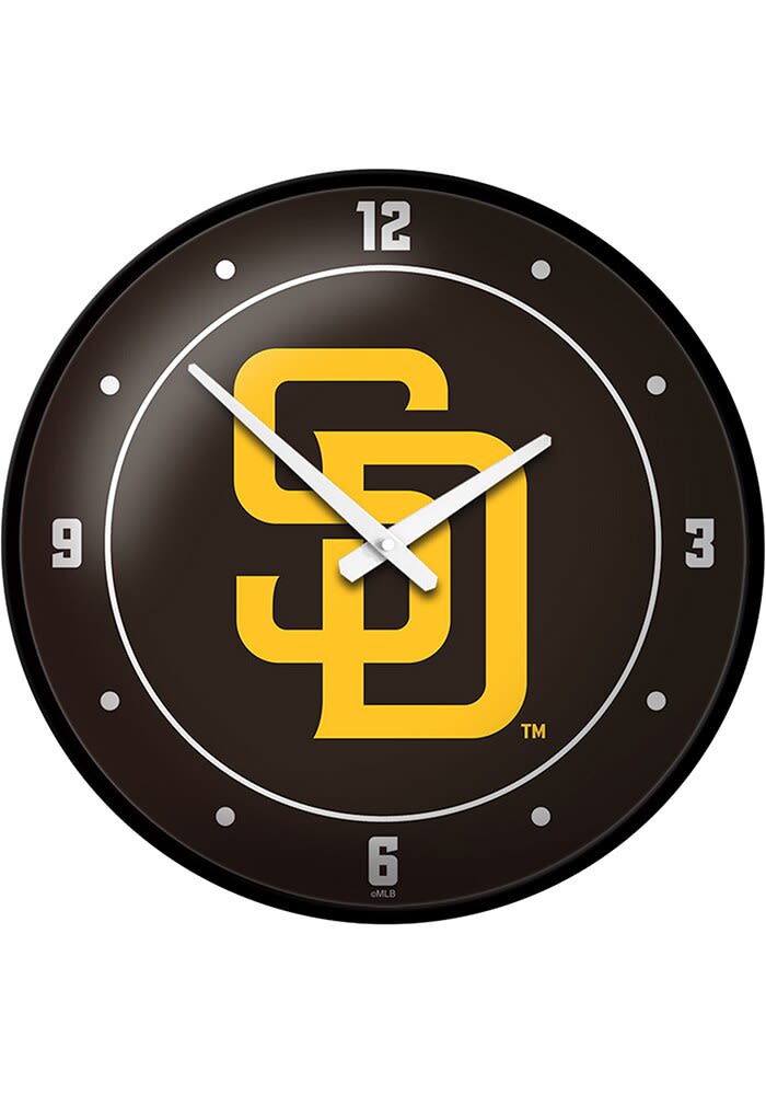 San Diego Padres Logo Modern Disc Wall Clock - YELLOW